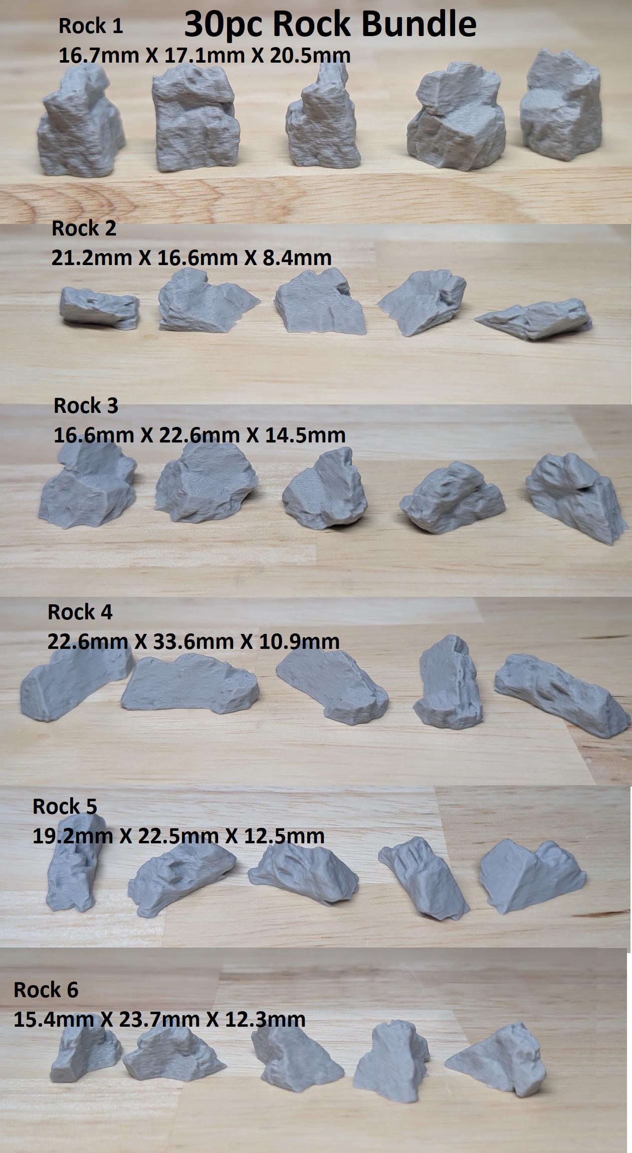 D&D General Rocks, Stones and Boulders Accessories Bundle Tabletop ...