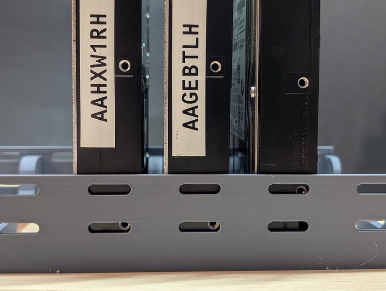 6 Bay Hard Drive Rack Holder Cage Case Caddy for Home Lab Test Bench ...