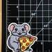 Funny Pepperoni Pizza Mouse Die Cut Sticker Pizza Party Mice - Etsy