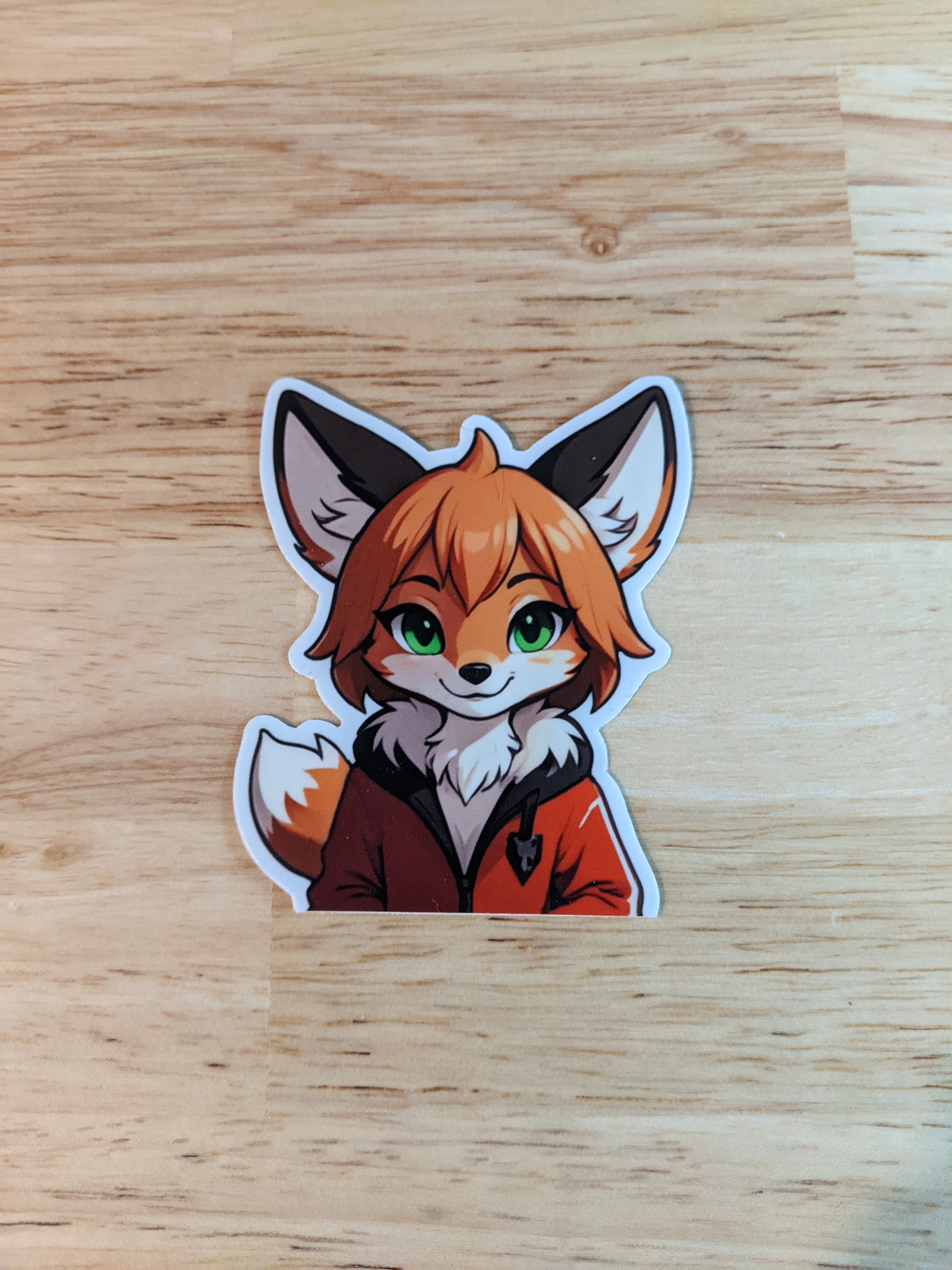 Furry Fox Girl Sticker Die Cut Sticker Furry Sticker - Etsy