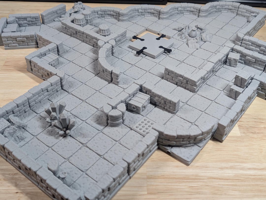 DND Tile Bundle! 70ct Terrain Flooring Tiles | Dungeon Starter Kit ...