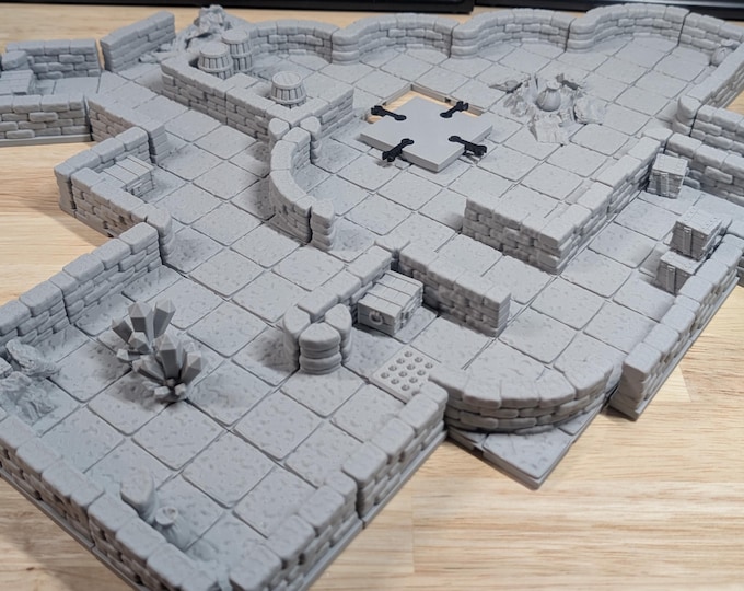DND Tile Bundle! 70ct Terrain Flooring Tiles | Dungeon Starter Kit ...