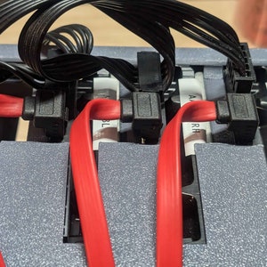 6 Bay Hard Drive Rack Holder Cage Case Caddy for Home Lab Test Bench ...