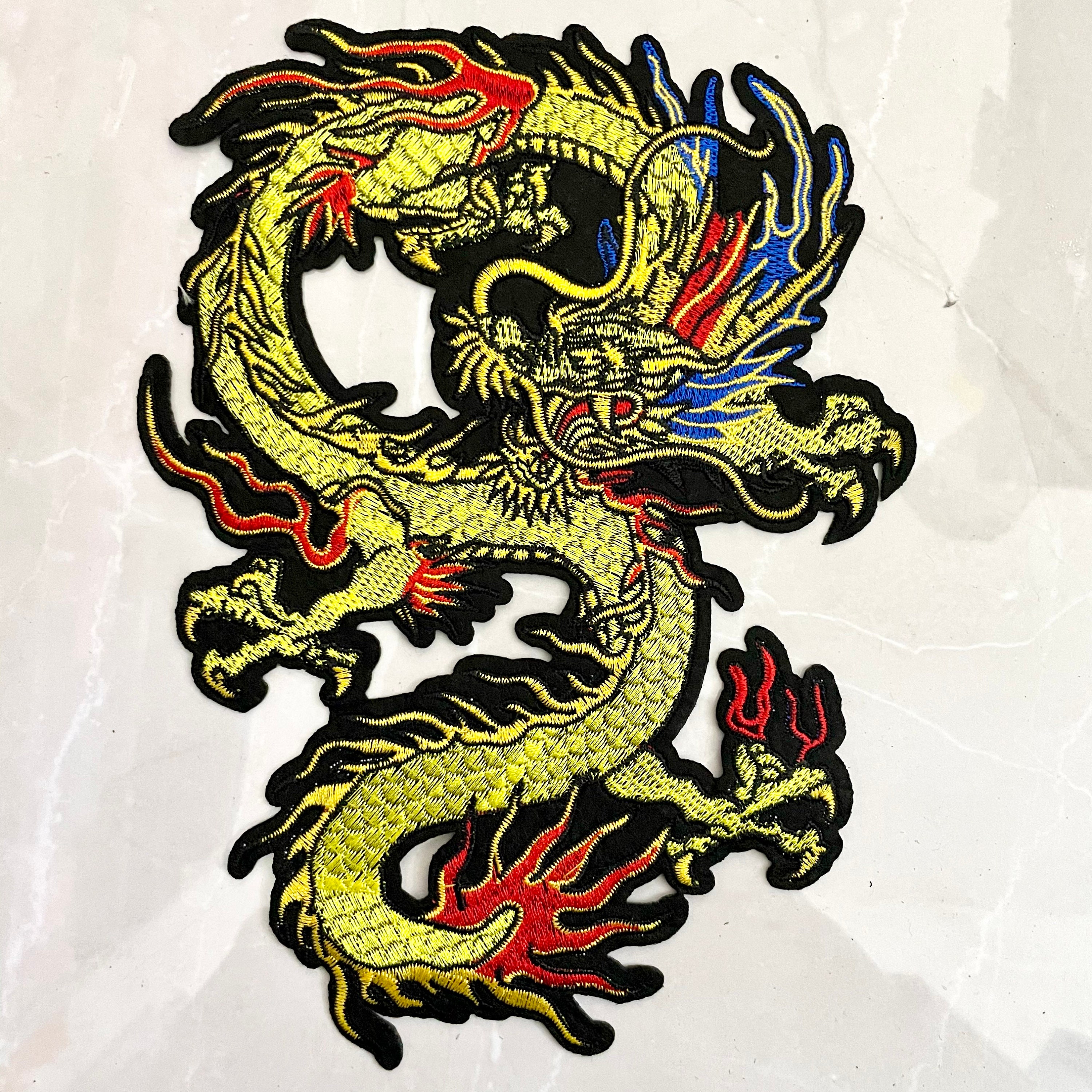 Back dragon patch embroidered patch iron on patches | Etsy