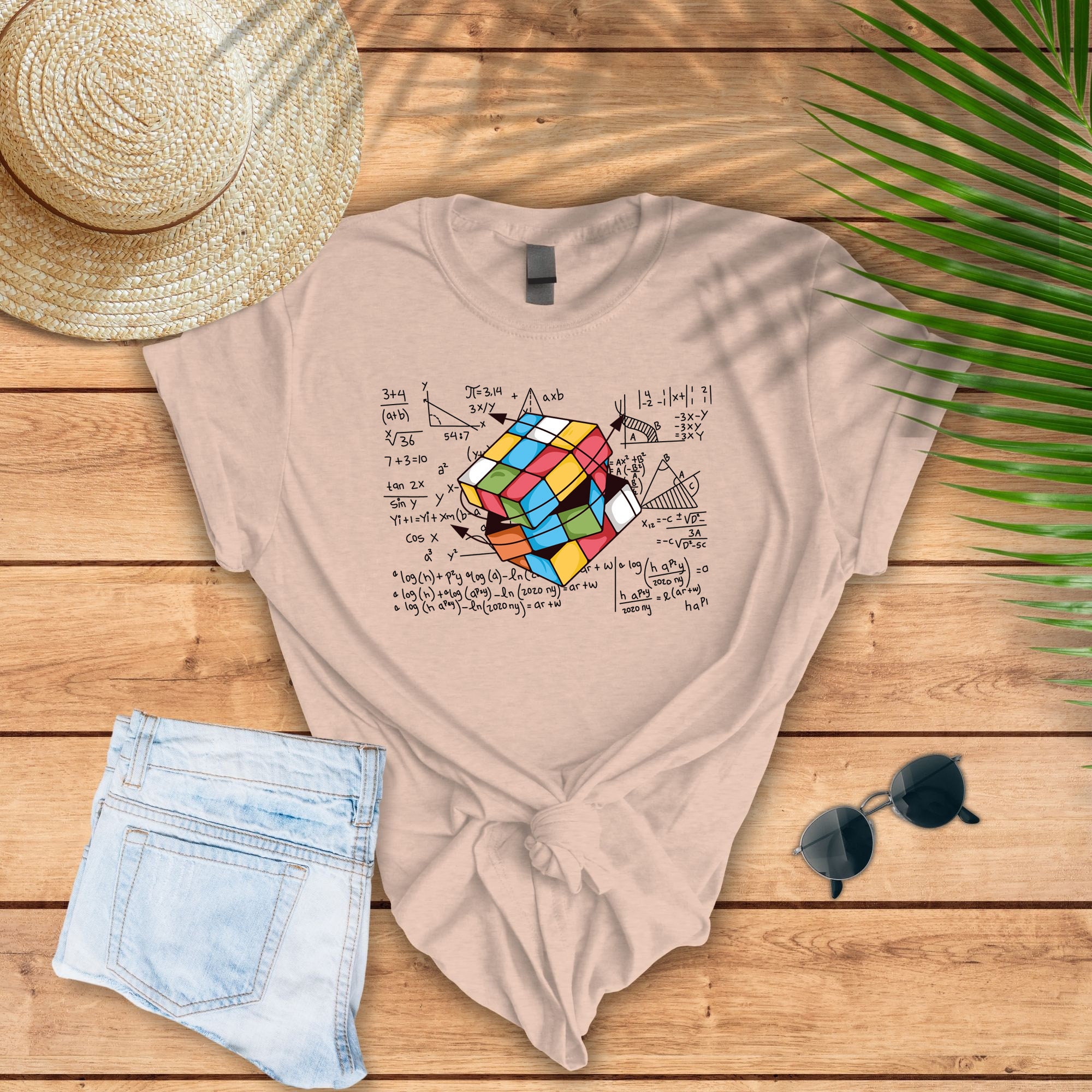 Colorful Rubiks Cube Shirt, Rubiks Cube Shirt Gift, Cube Game Math T ...