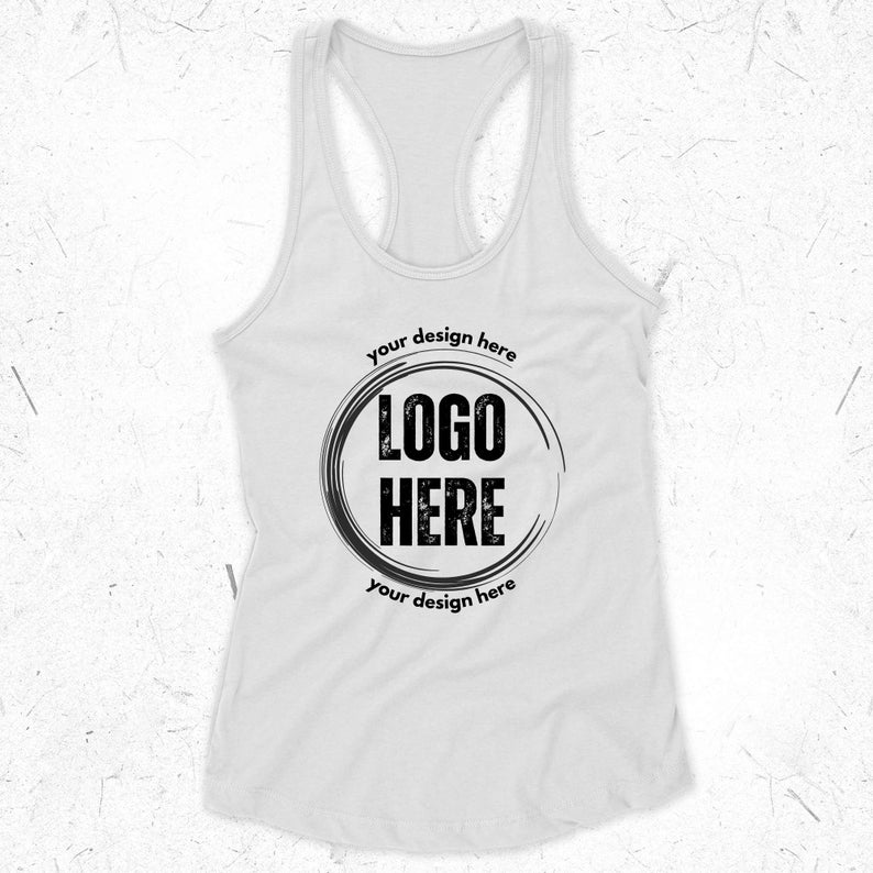 Custom Logo Tank Top, Personalized Text Tank Top, Custom Design Tank ...