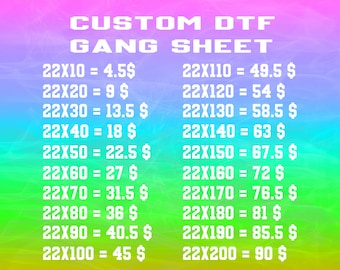DTF Gang Sheet, Custom DTF Transfers, Gang Sheet Dtf , Bulk DTF Sheets ...