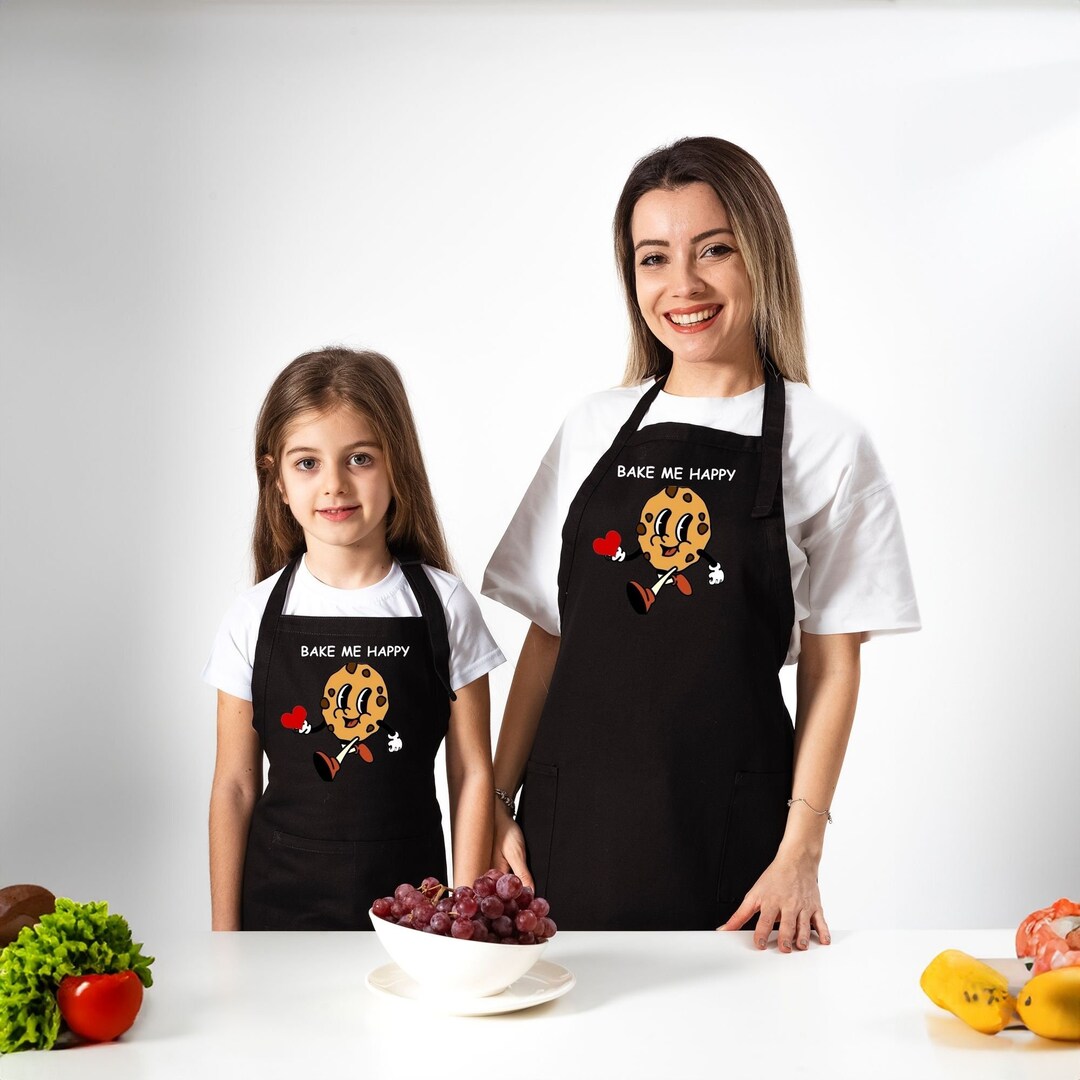 Custom Apron. Bake Me Happy Apron, Cook Sayings Apron, Sarcastic Chef ...