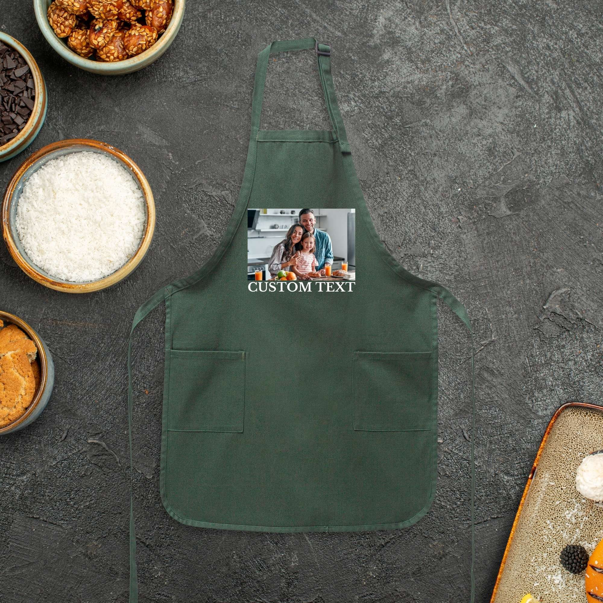 Customized Photo Apron, Custom Text Apron, Personalized Apron, Family ...