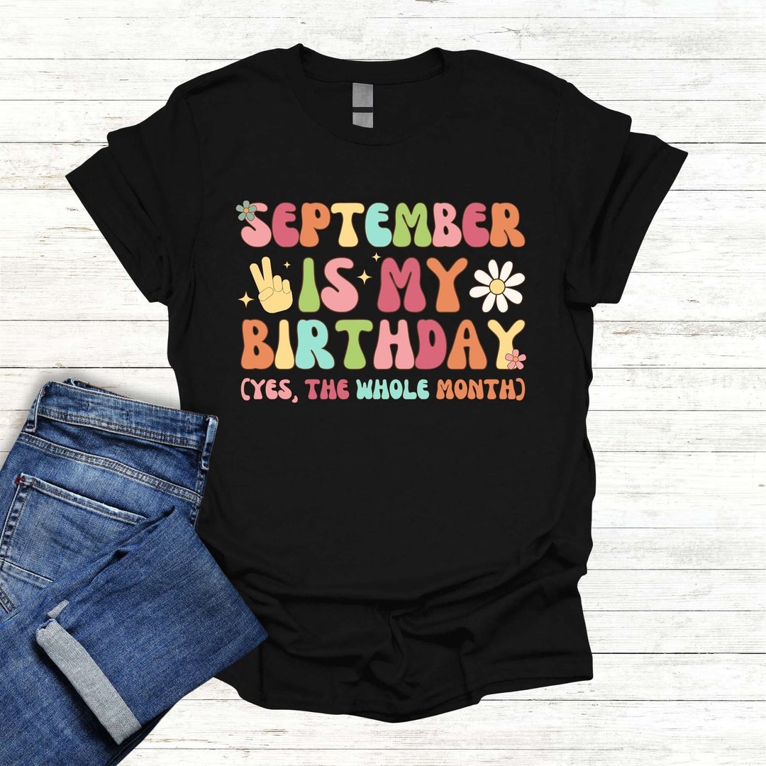 September Birthday T-shirt for Women, September Girl Shirt, Virgo Girl ...