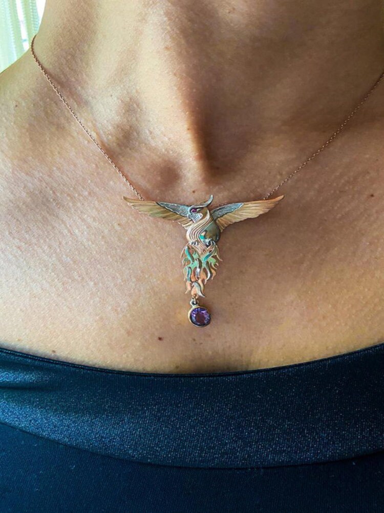 Phoenix Firebird Ring - Etsy