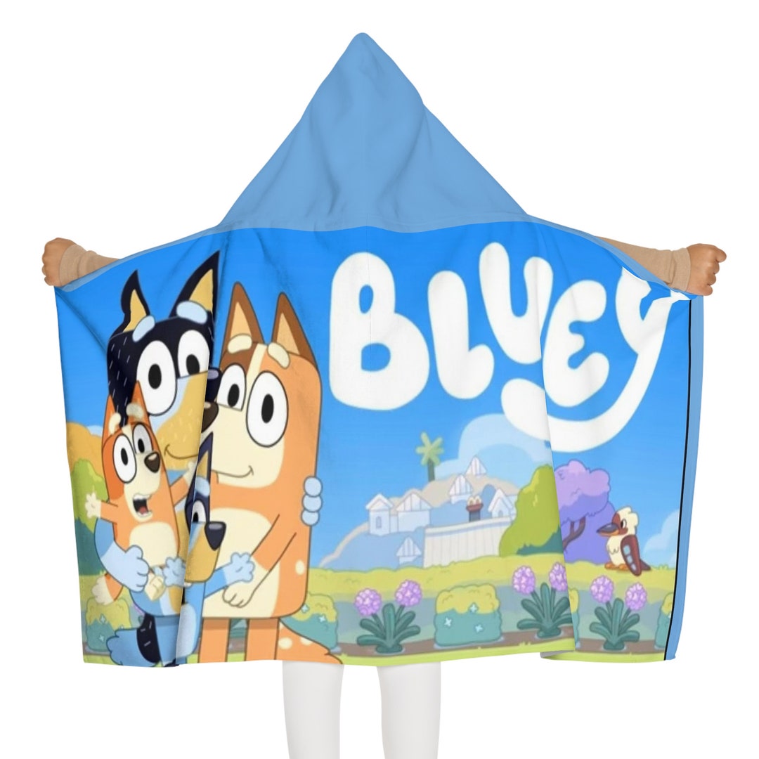 Bluey Youth Hooded Towel - Etsy