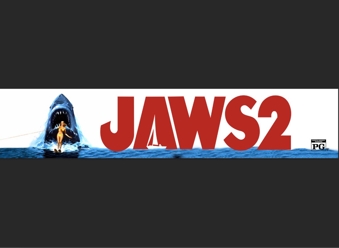 Jaws 2 (1978) - Movie Theater Banner / Mylar Vers - 5x25 or 2.5x11.5 - Etsy