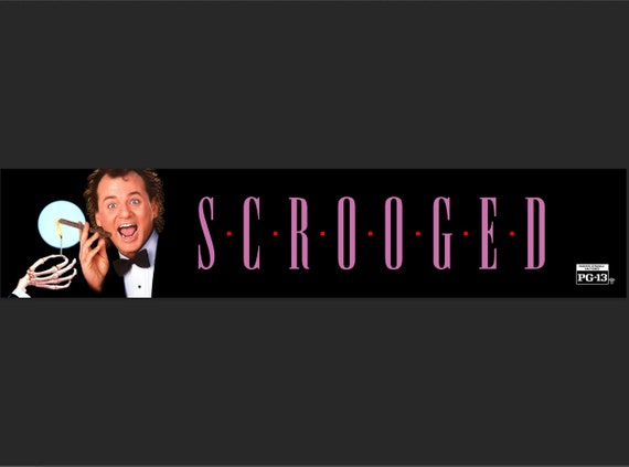 Scrooged 1988 Movie Theater Banner / Mylar Vers 5x25 or - Etsy