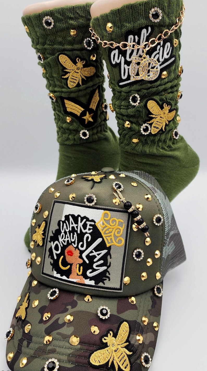 Camouflage Junk Hat & Sock Set - Etsy