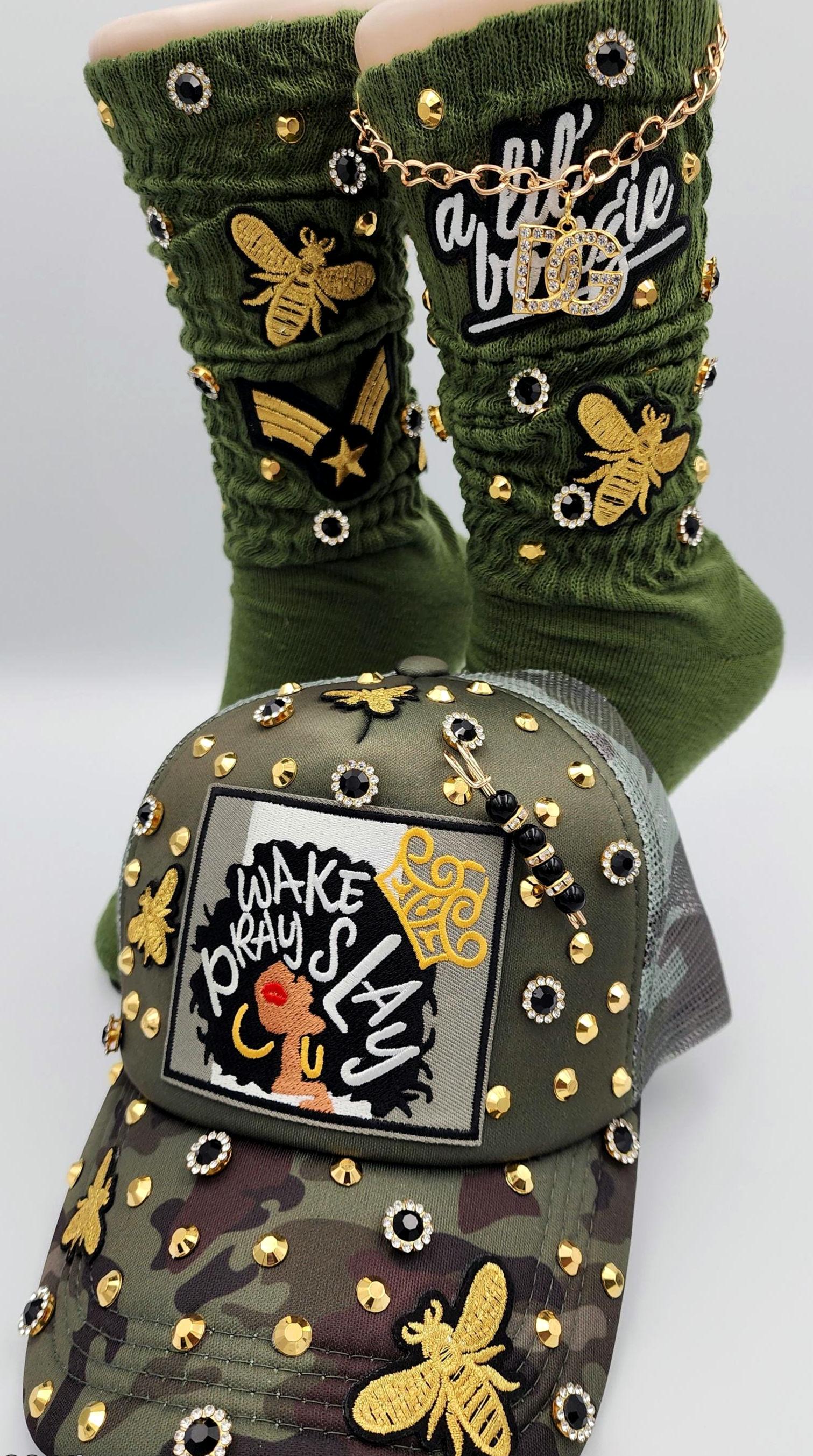 Camouflage Junk Hat & Sock Set - Etsy