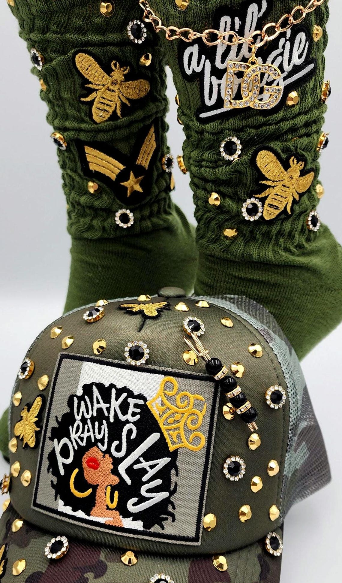 Camouflage Junk Hat & Sock Set - Etsy