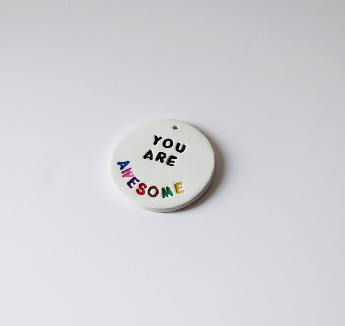 Tokens of Gratitude Gift, Affirmations Token, Positive Wall Hang ...