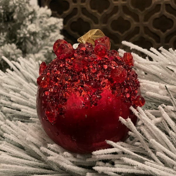 Red Ball Ornament - Etsy