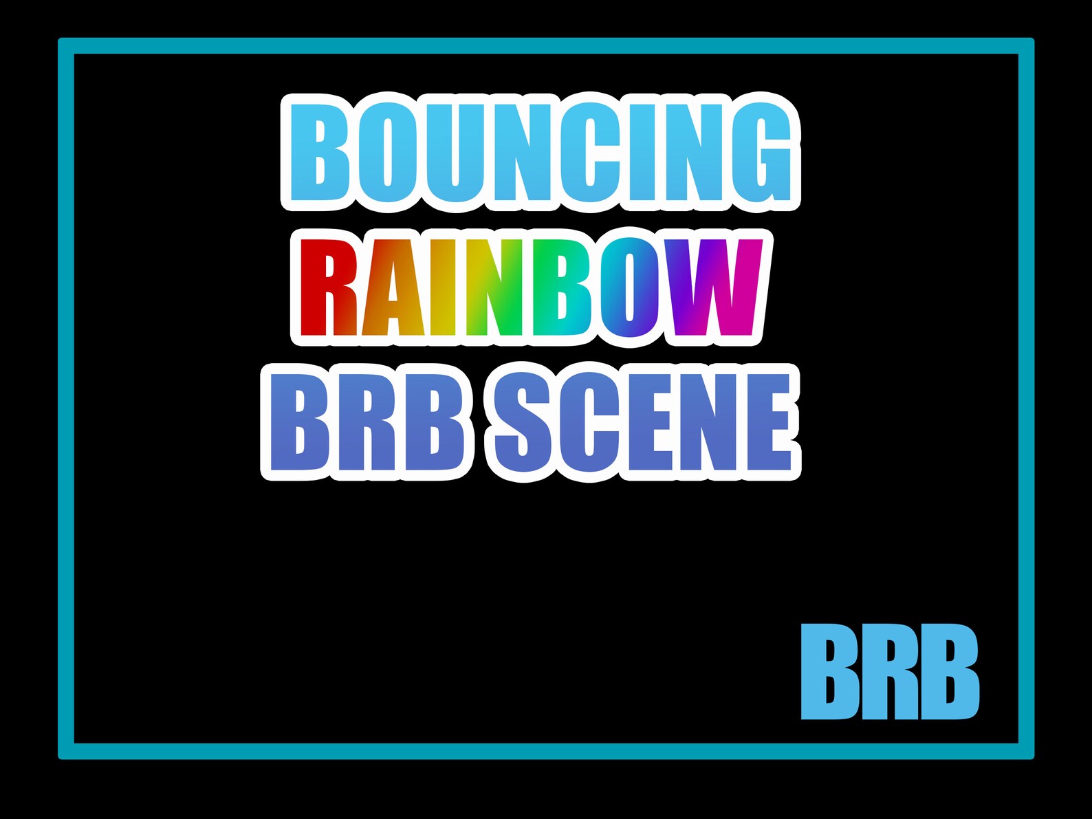 Animated Bouncing BRB Scene for Twitch/live Streaming - Etsy