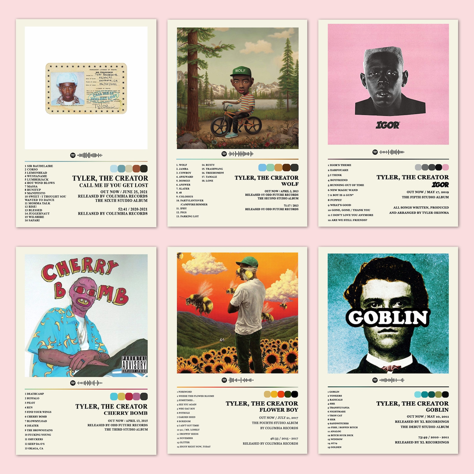 Tyler The Creator Album Poster Album Cover Posters Poster | Etsy