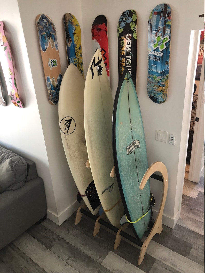 Freestanding Surfboard Rack - Etsy