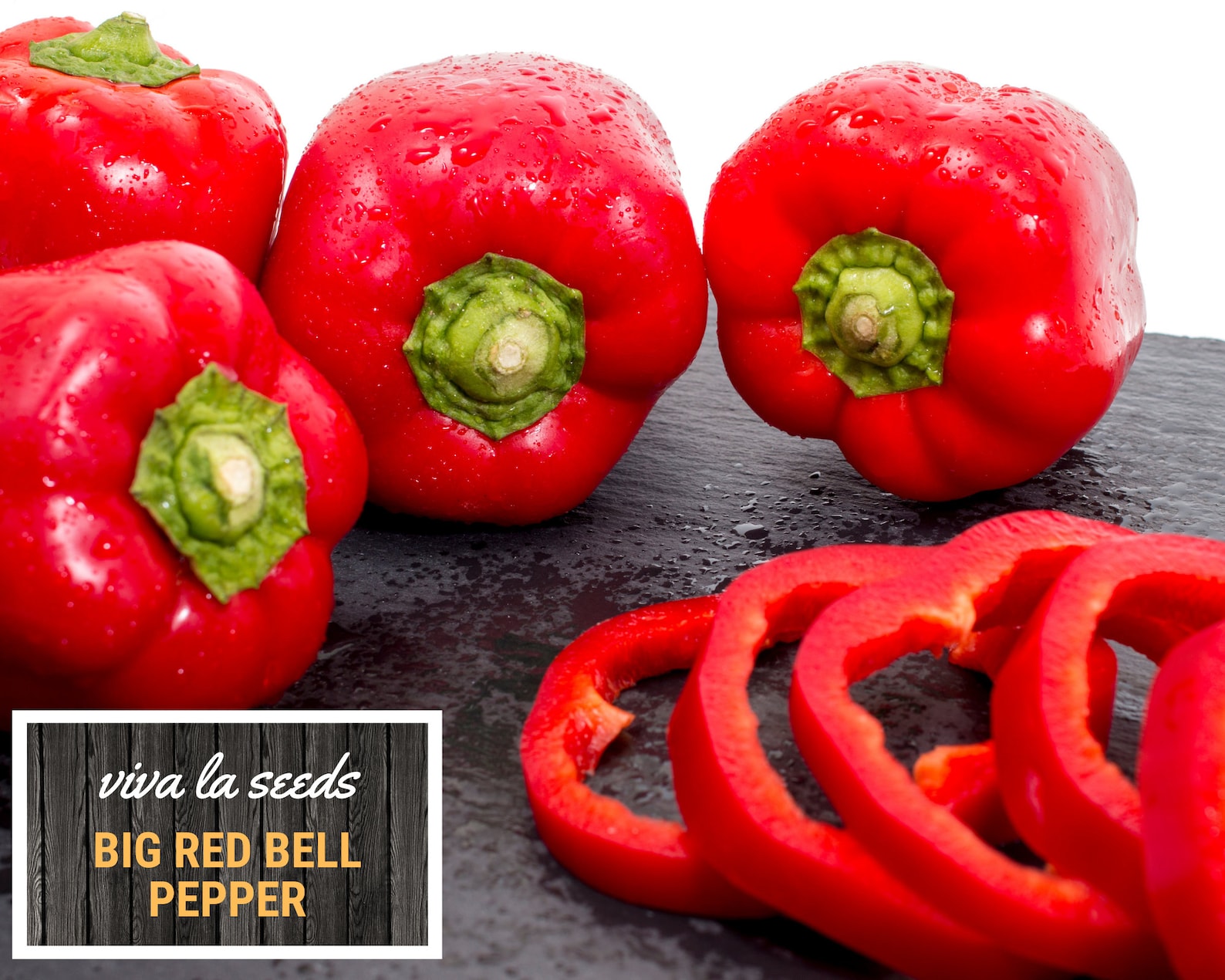 Pepper, Big Red Bell 30 Seeds Easy to Grow Heirloom Non-gmo Capscium ...