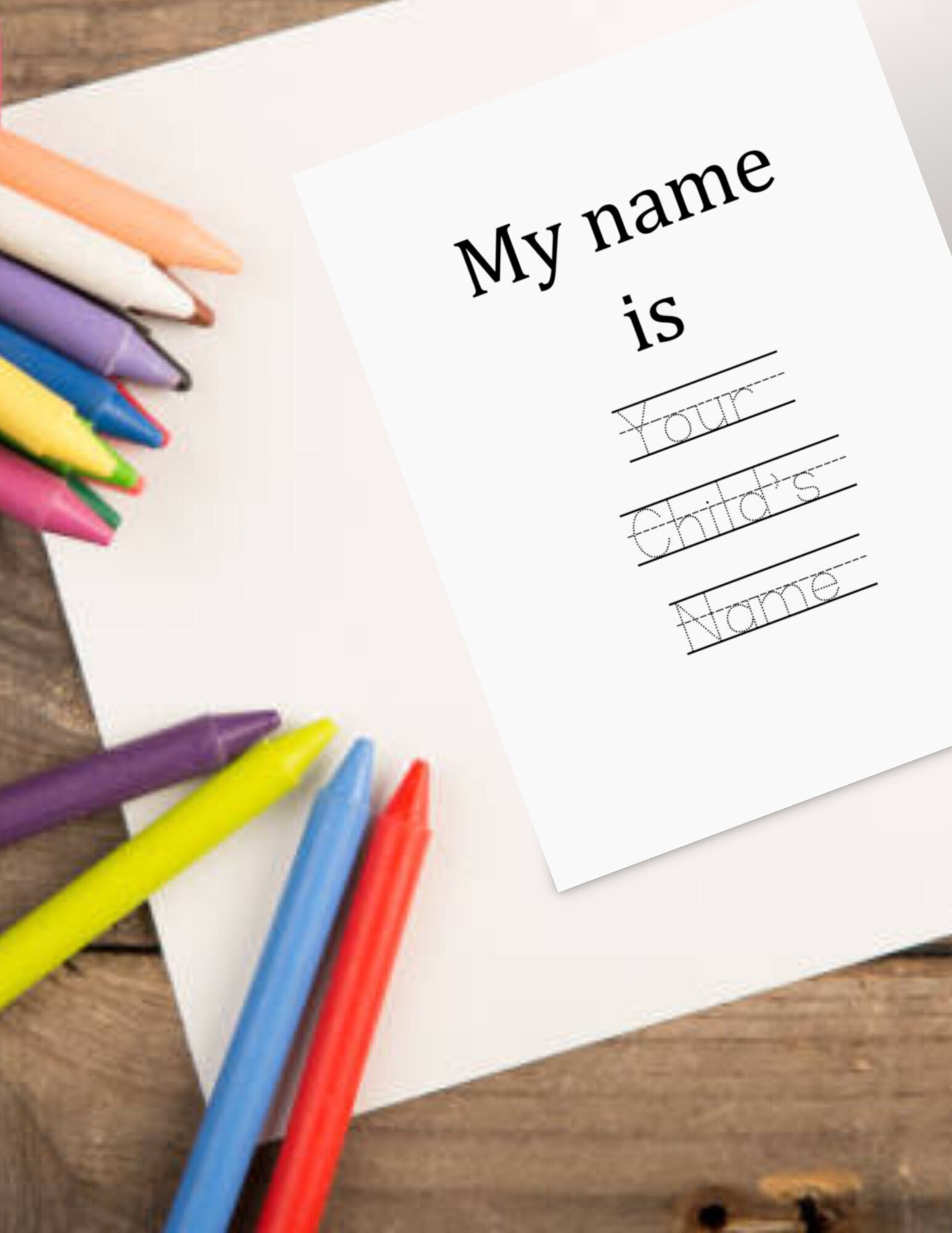 Personalized Name Workbook, Printable Name Workbook, Children’s ...