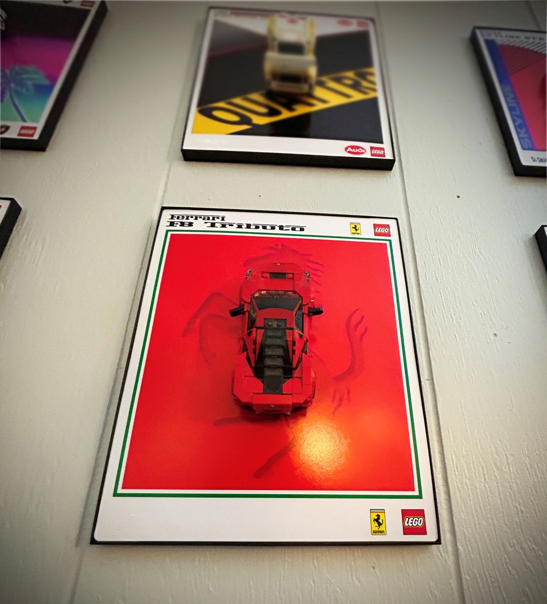 Wall Art Display for Lego Ferrari F8 Tributo Set - Etsy