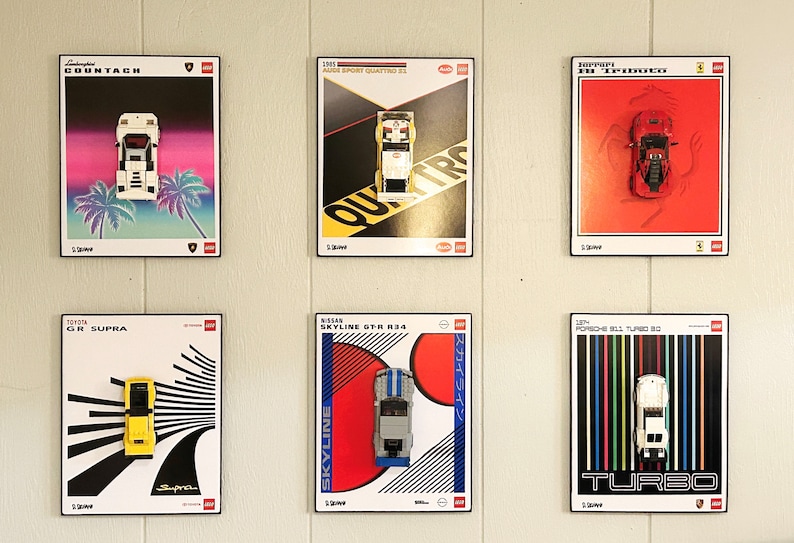 Wall Art Display for Lego Lamborghini Countach Set - Etsy