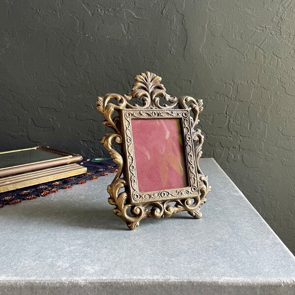 Mini Brass Frame - Etsy
