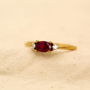Natural Ruby Gold Ring. Gift for Women. Best Gifts for Wife, Ruby Ring ...