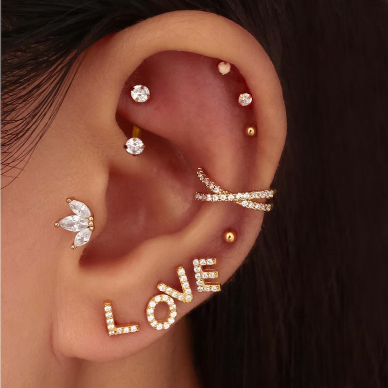 14K 3mm Yellow MOISSANITE EARRINGS/ Yellow Stud Earrings / Everyday Earrings / 14k Yellow Gold ...