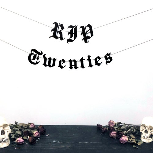 RIP 20s 30th Birthday Theme Papel Picado Banner | Etsy