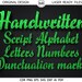 Handwritten Elegant Alphabet Script SVG DXF Vector Images Monogram ...