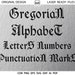 GREGORIAN Alphabet Letters | Gregorian Numbers | Gregorian Letters SVG ...
