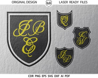 Balloon Alphabet Letters SVG DXF Vector Images Monogram Cuttables Vinyl ...