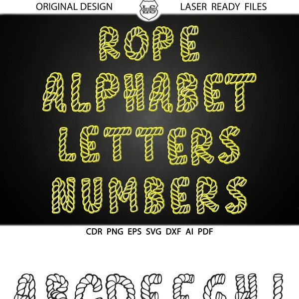 Rope Alphabet - Etsy
