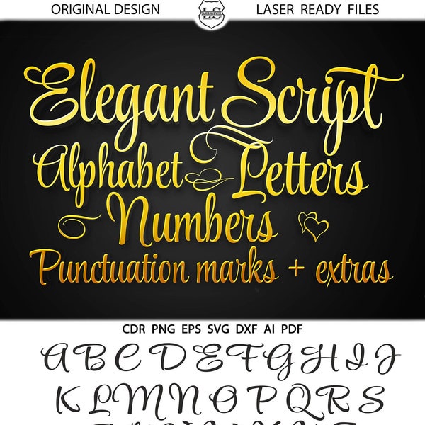 Alfabeto letras dxf - Etsy México