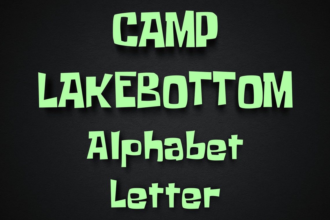 Sponge Alphabet Letters Svg Comic Alphabet DXF Cuttable Files ...