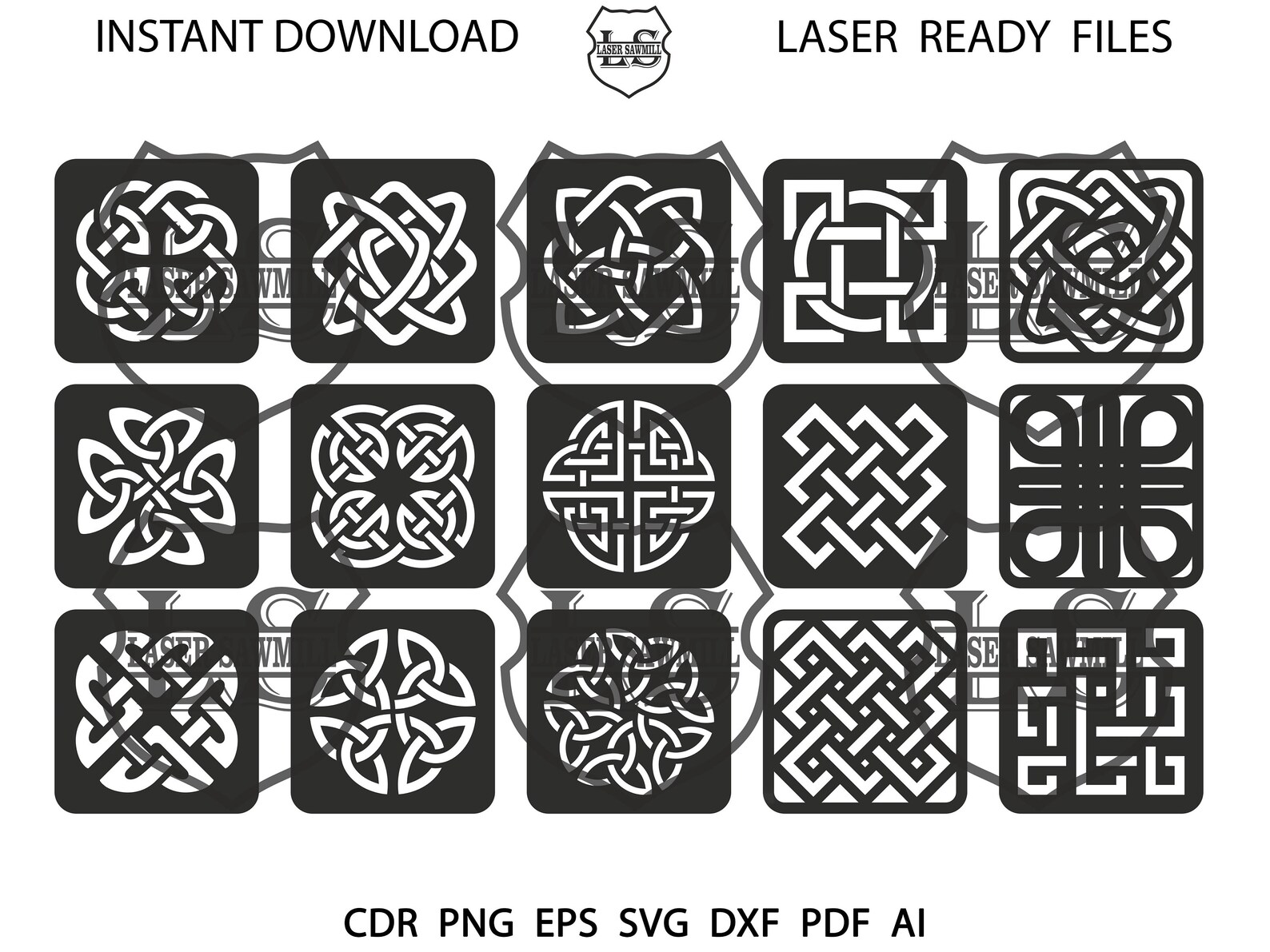 80 Celtic Coasters SVG, SVG Celtic Knot, Home Decor SVG, Coaster Grill ...