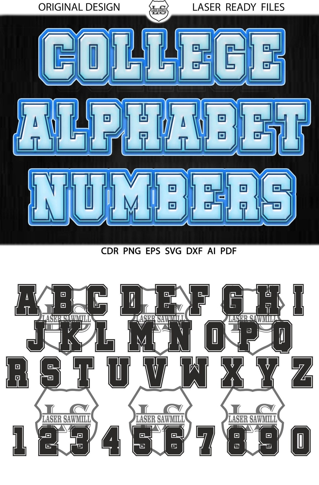 University Alphabet Svg School Alphabet Cuttable Files Silhouette ...