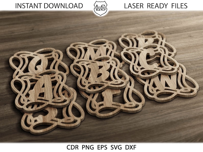 Glowforge Alphabet Glowforge Letters A-Z - Etsy