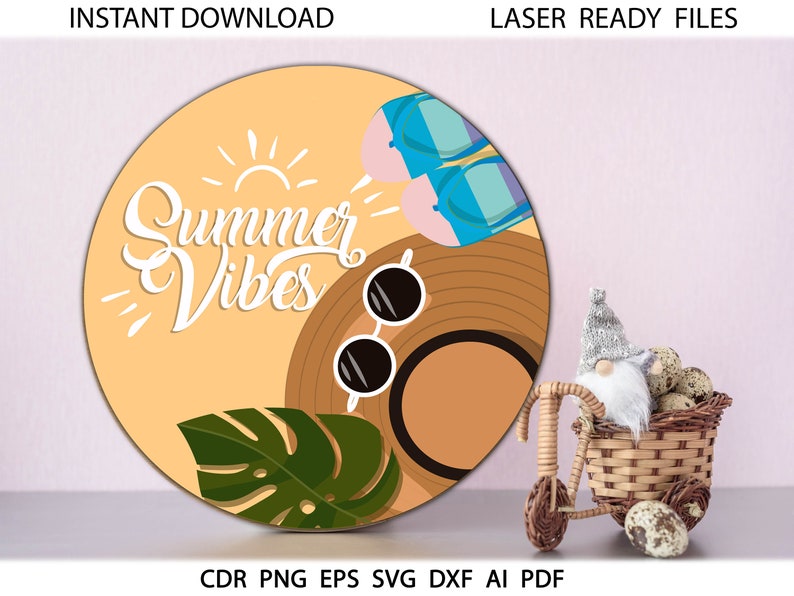 Summer Vibes Sign Svg Summer Vibes SVG Welcome Sign SVG Door - Etsy