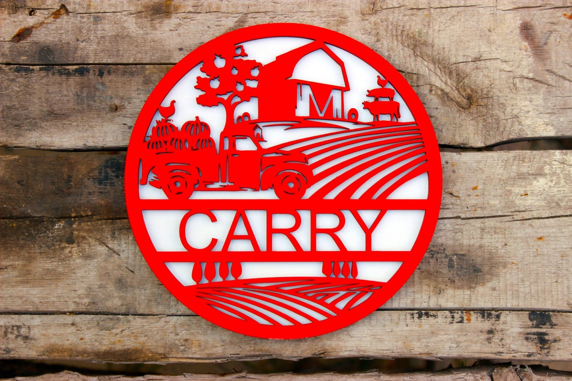 Farm Car Signpersonalized Farm Signfarm Welcome Signsvg | Etsy