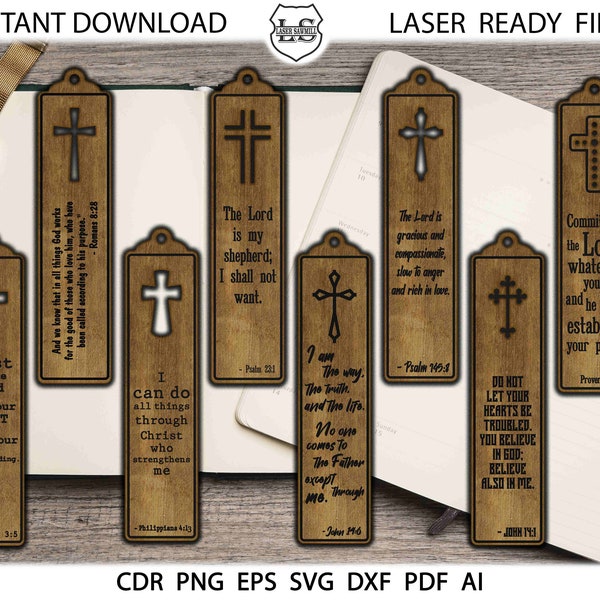 Religious Bookmarks Svg - Etsy