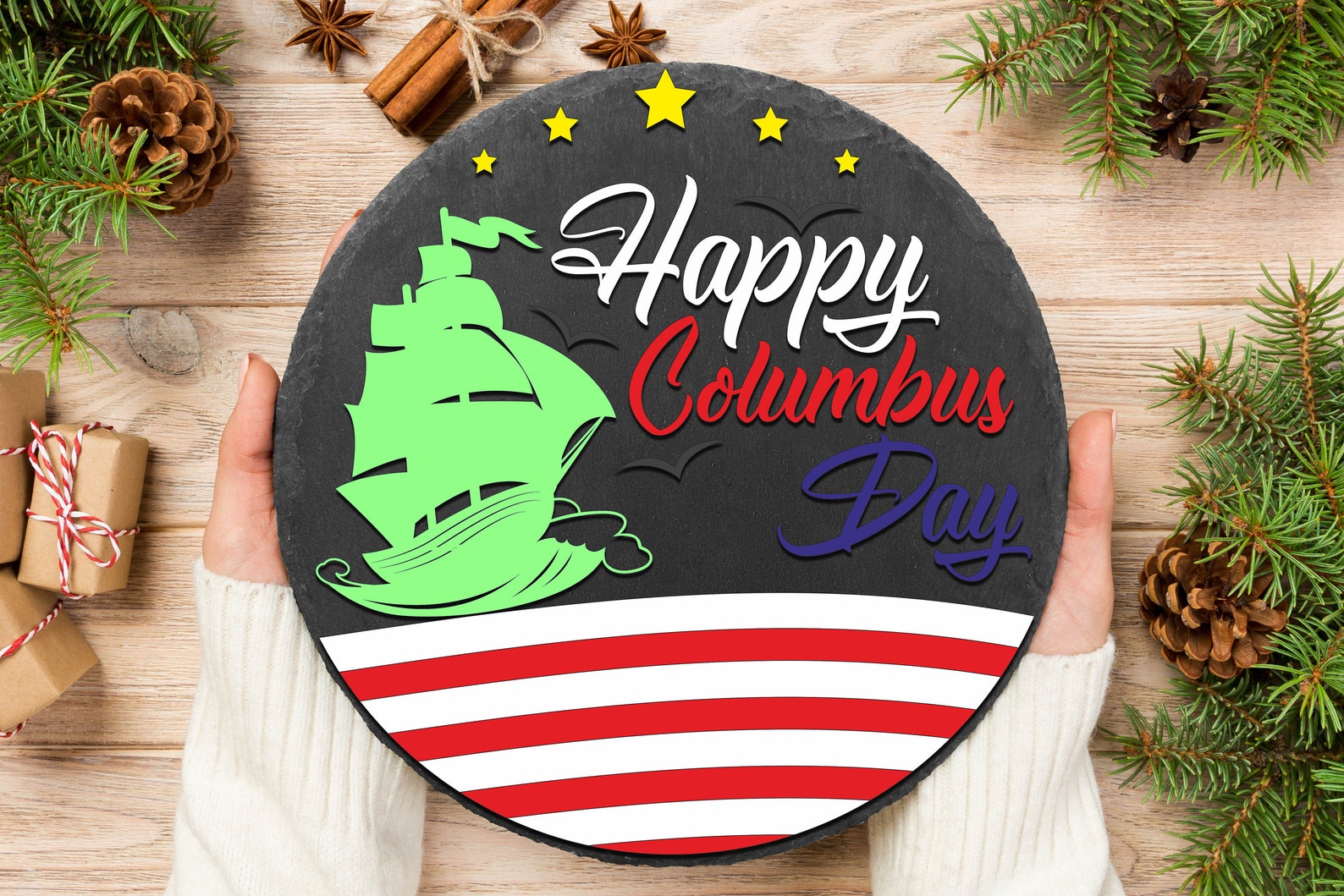 Columbus Day Sign SVG Welcome Sign SVG Columbus Day SVG | Etsy