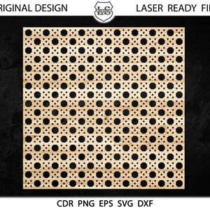 4 Rattan Cane Pattern SVG Rattan Templates DXF Rattan Pattern Svg Ratan ...