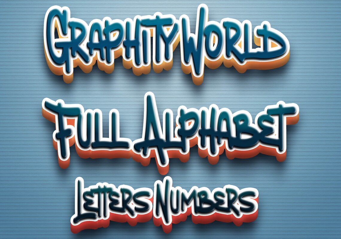 Graphity Alphabet Instant Download Graphity Letters SVG - Etsy