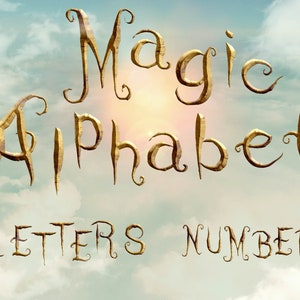 Magic Alphabet Magic Letters Numbers SVG Alphabet Magic DXF Eps ...